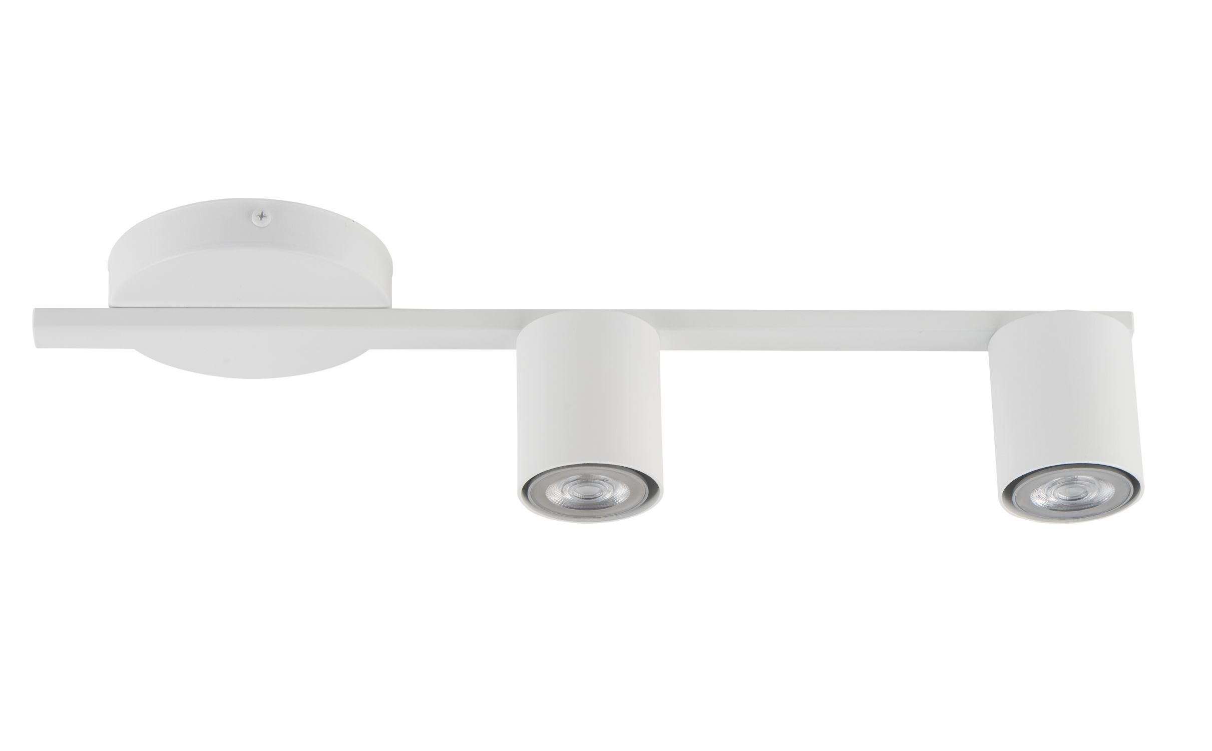 Weiße Deckenlampe Metall GU10 L:46 cm Zylinder Zeitlos Leuchte