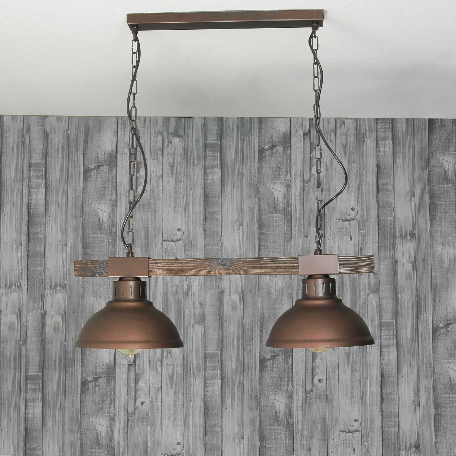 Elegantes Pendelleuchte Holz Rustikal Ebenbild