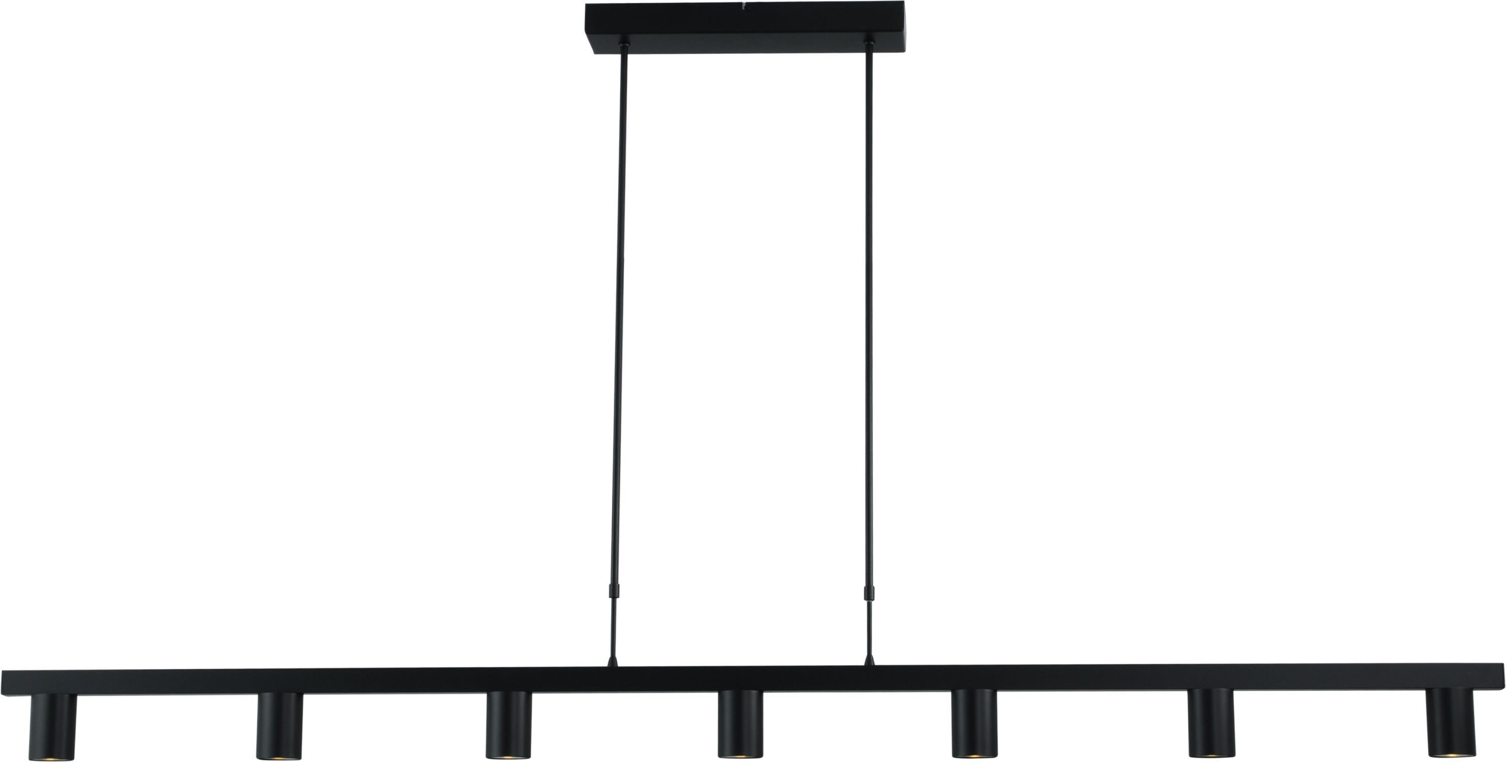 Vorschau: Hängeleuchte Metall Schwarz 180 cm breit GU10 ELSIE