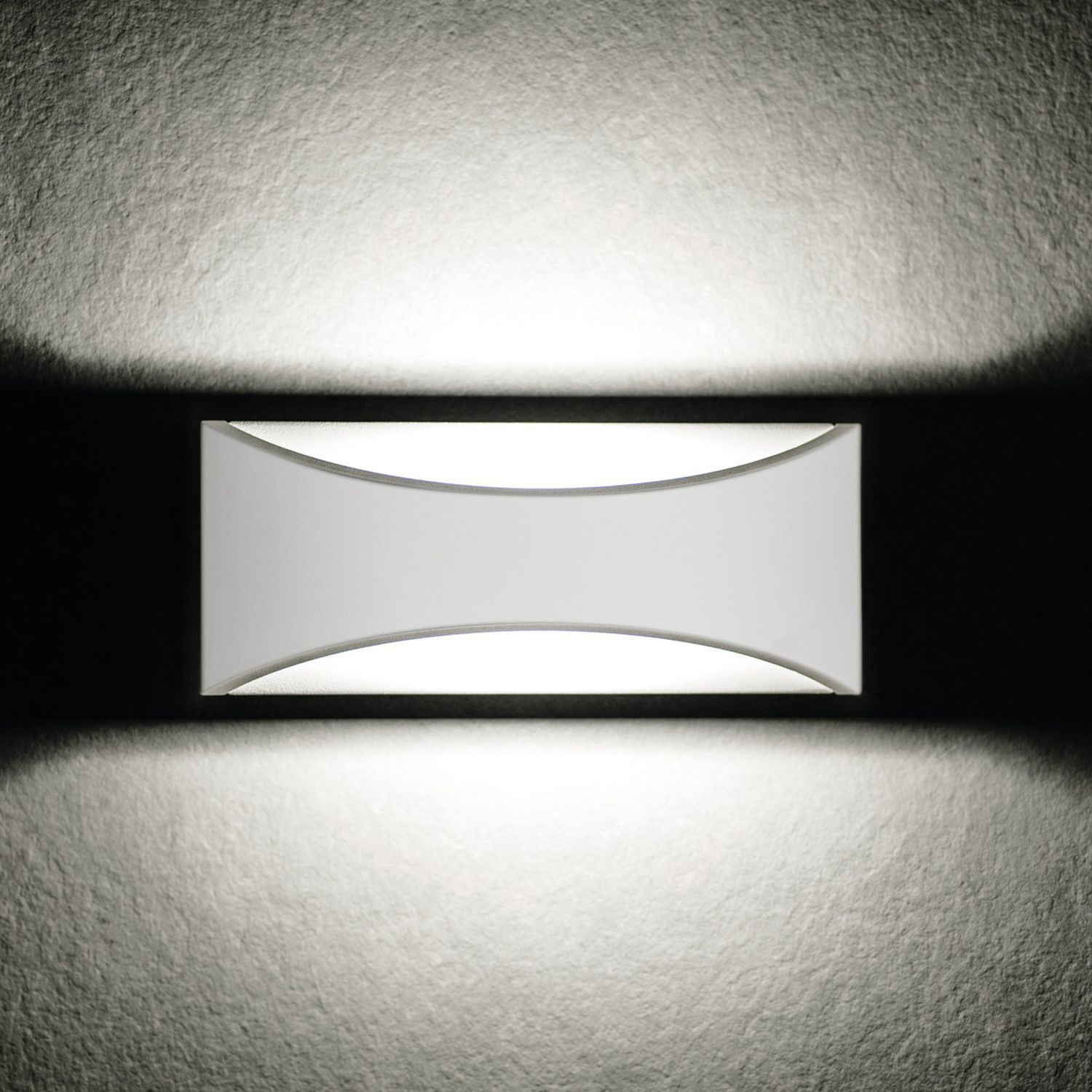 Vorschau: LED Außenlampe Up Down Weiß IP54 Aluminium Eingang