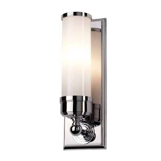 Badlampe Wand IP44 Schwarz Weiß Glasschirm TOHO Leuchte