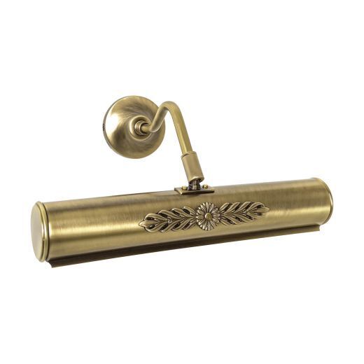 Bilderleuchte Messing B: 20 cm schwenkbar Jugendstil E14 Leuchte